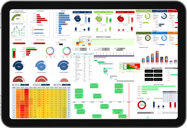 MULTIPLE PROJECTS TRACKING, PLANNING & PORTFOLIO MANAGEMENT DASHBOARD ...
